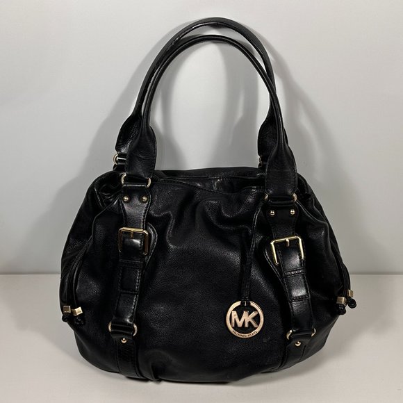 Michael Kors | Bags | Michael Kors Buttery Soft Black Leather Bag ...